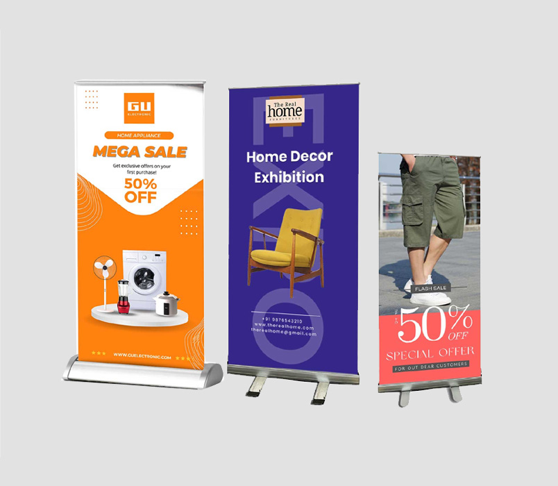 Standees | Roll-Up Standees Printing in Sushant Lok, Gurgaon
