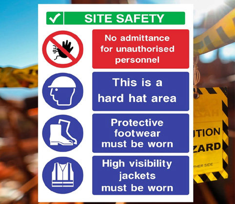Safety Acrylic Signage Printing in Sushant Lok, Gurgaon